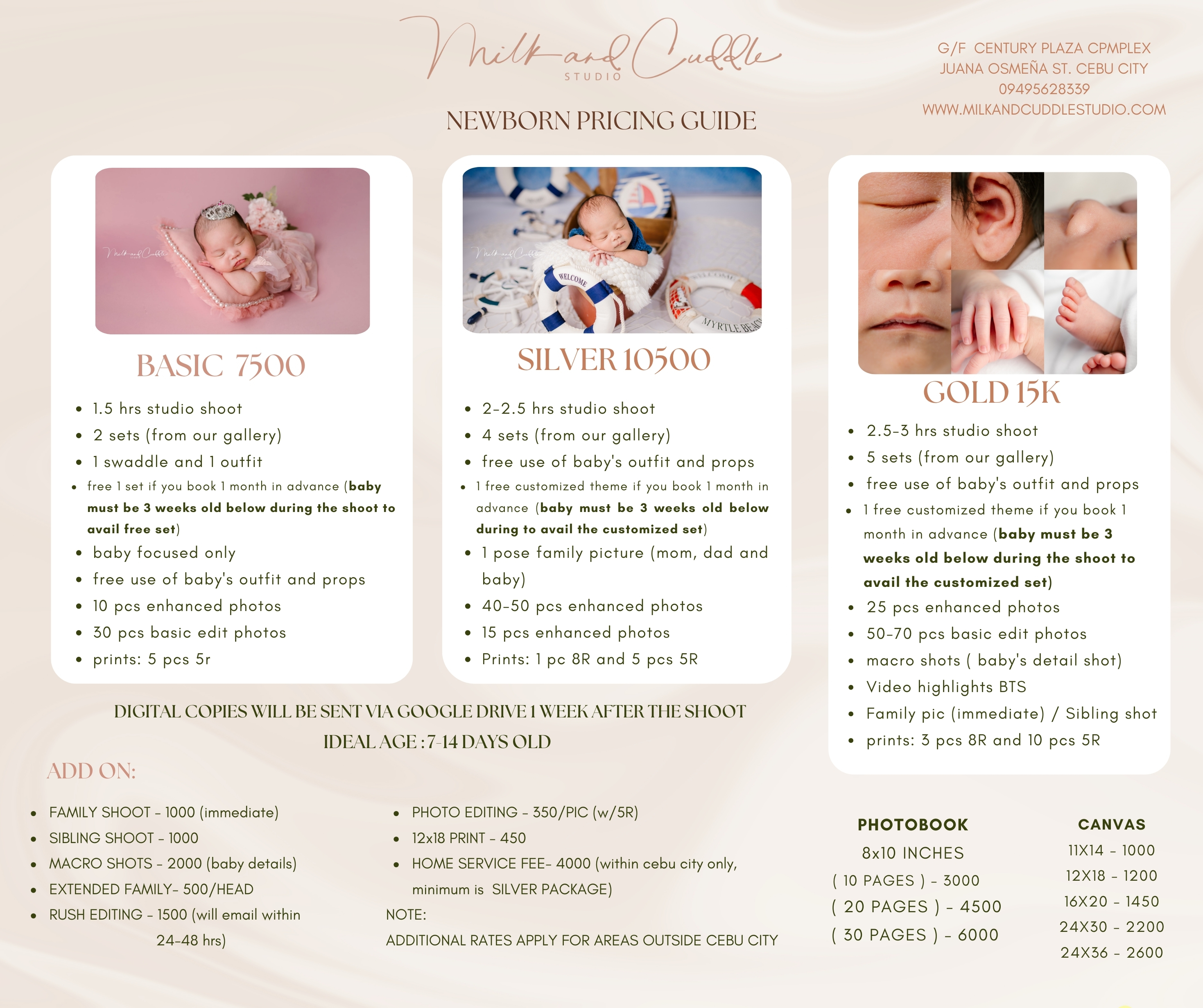 NEWBORN PACKAGES: